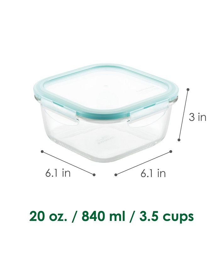 Lock n Lock Purely Better™ Glass 6-Pc. Rectangular Food Storage ...