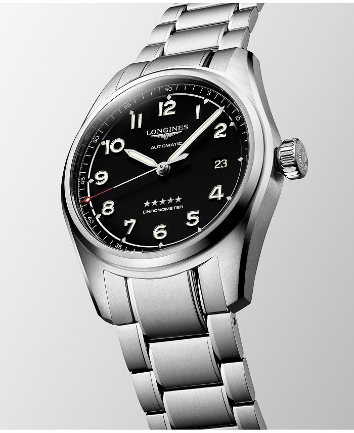 Longines Men's Automatic Spirit Stainless Steel Chronometer Bracelet ...