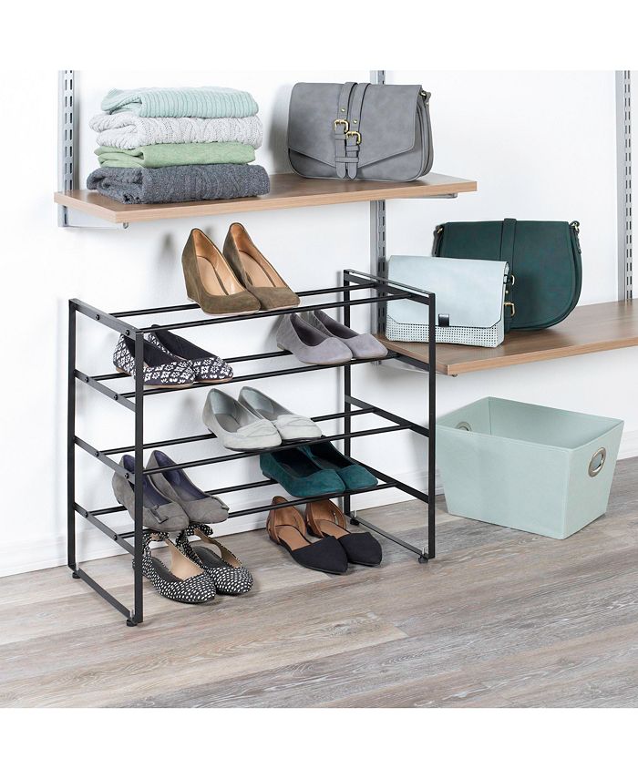 Richards Homewares 12 Pair 4 Tier Shoe Rack - Macy's