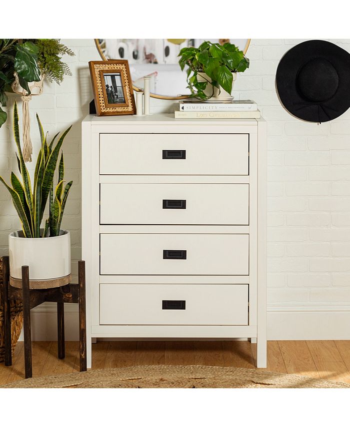 Walker Edison 40" Classic Solid Wood 4 Drawer Chest - Macy's
