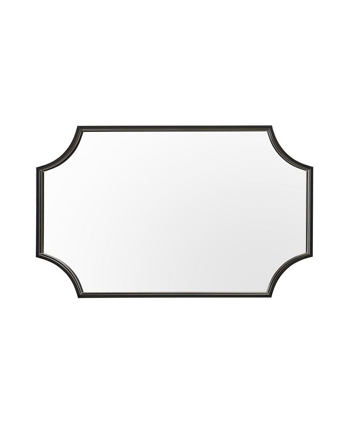 Walker Edison 32" Rectangle Notched Corner Metal Framed Mirror - Macy's