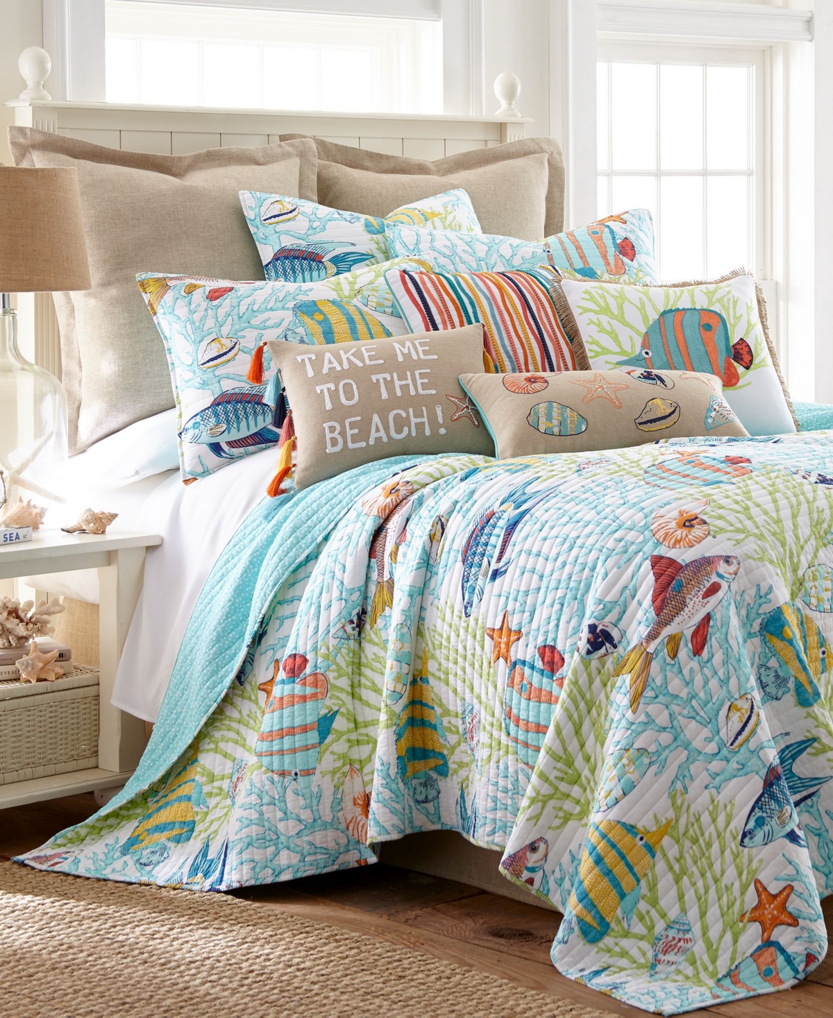 Click here for Levtex Beach Walk Coral Reef Fish 3-Pc. Quilt Set... prices