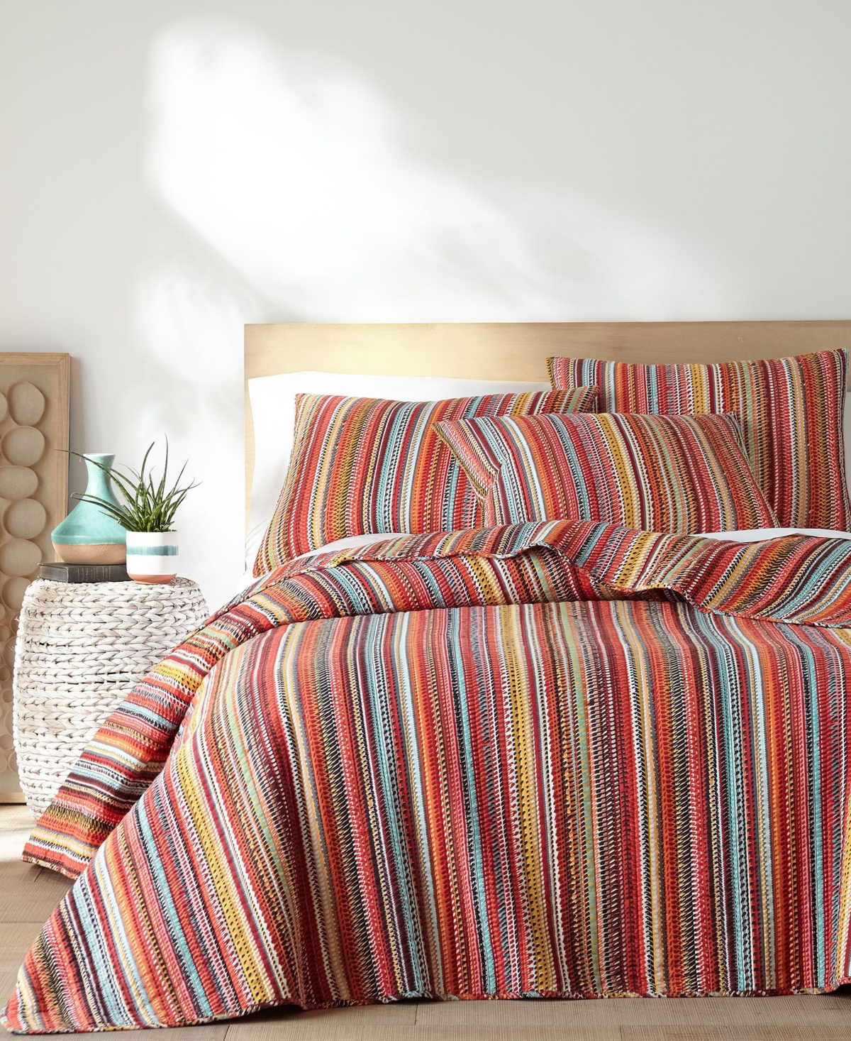 Click here for Levtex Uluru Stripe 2-Pc. Quilt Set  Twin - Multi prices
