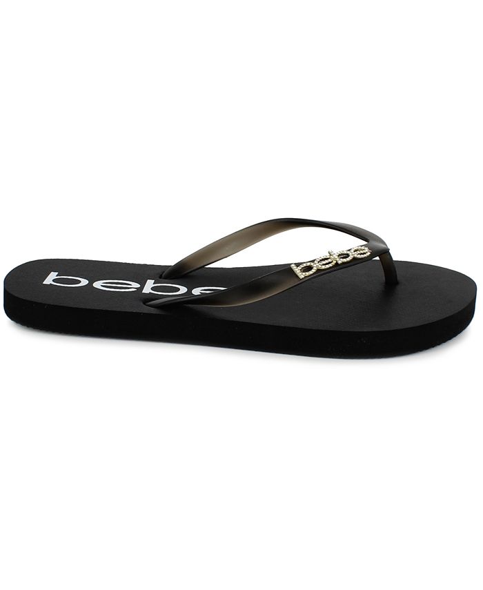 bebe Women's Treanna Flip Flops - Macy's