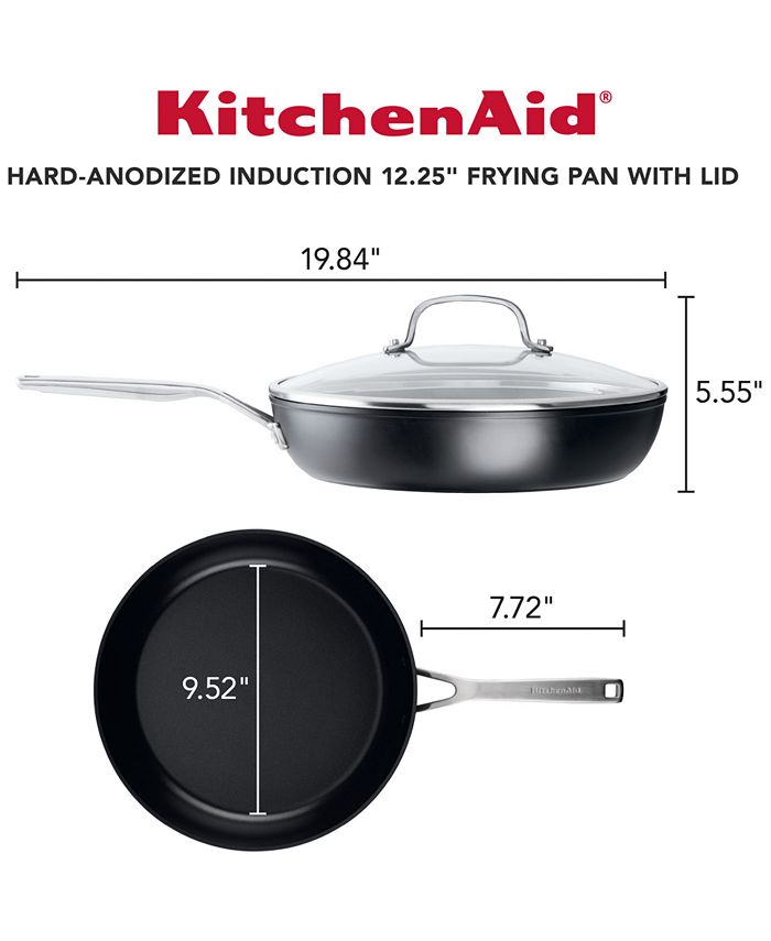 Kitchenaid Hard Anodized Induction Nonstick Frying Pan With Lid 12 25