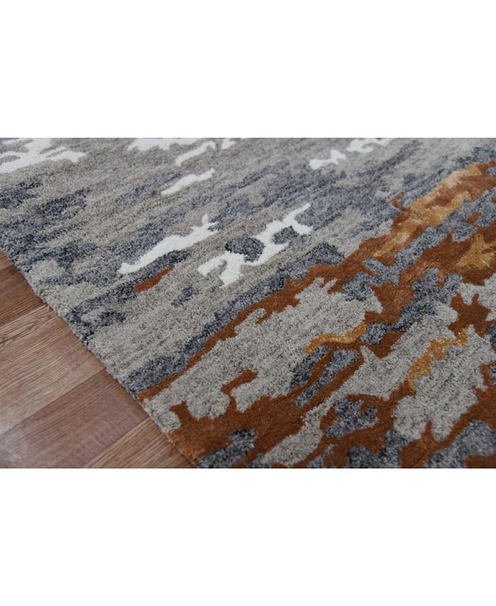 Amer Rugs Abstract ABS-3 Orange 5' x 8' Area Rug - Macy's