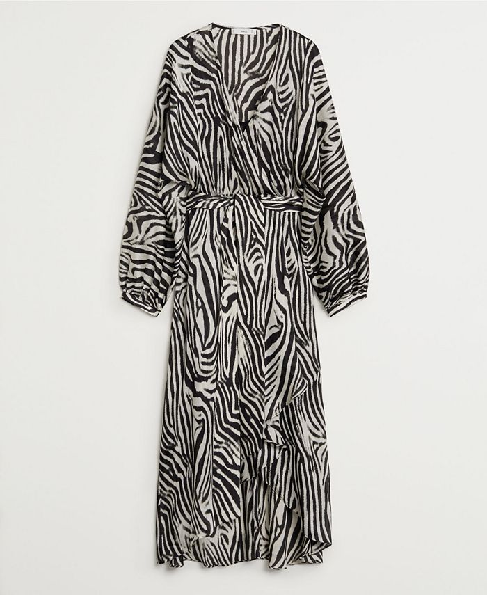 MANGO Zebra Printed Dress - Macy's