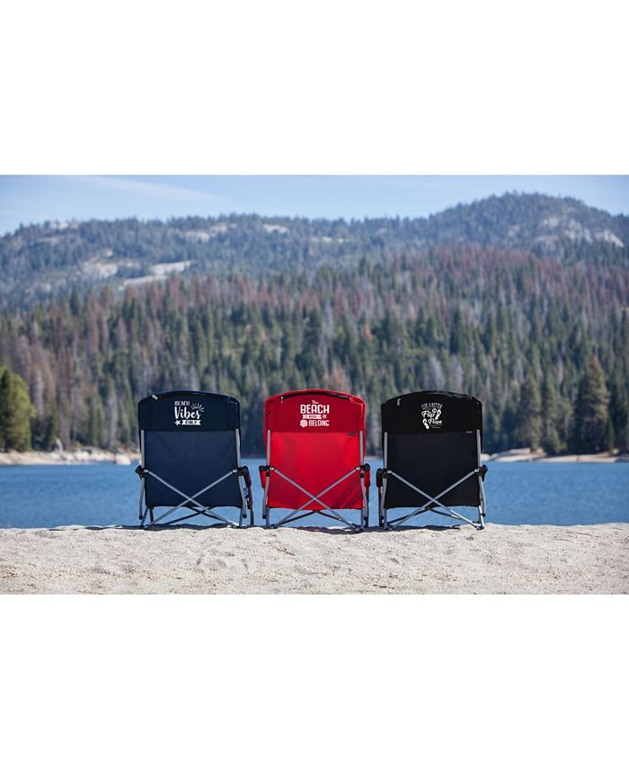 Oniva "The Beach Is Where I Belong" Tranquility Portable Beach Chair ...