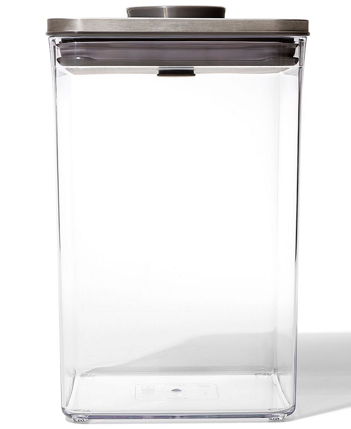 OXO Steel Pop Big Square Medium 4.4-Qt. Food Storage Container - Macy's