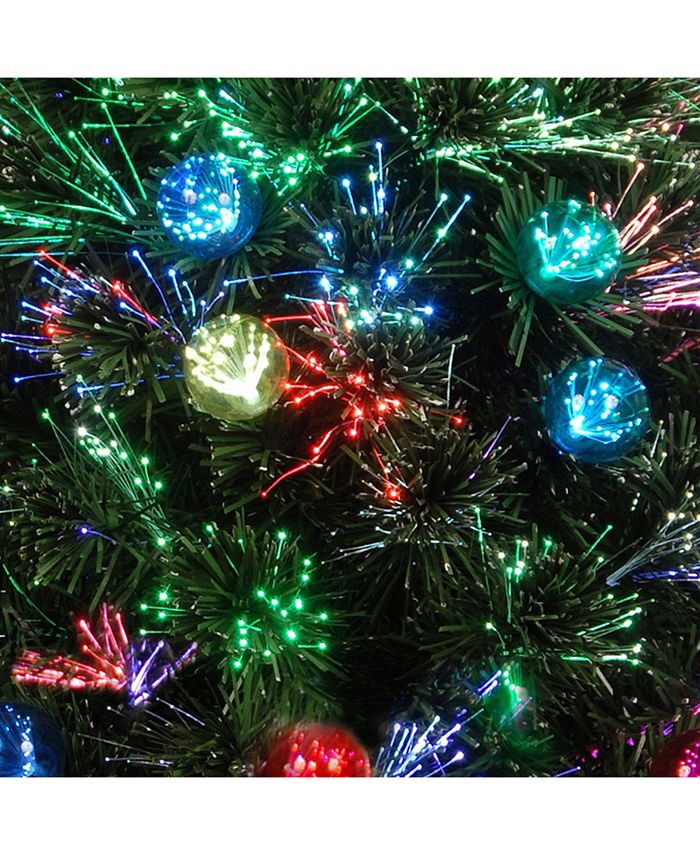 National Tree Company National Tree 72" Fiber Optic Fireworks Tree with ...
