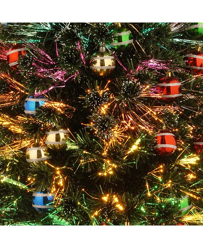 National Tree Company National Tree 48" Fiber Optic Fireworks Tree with ...