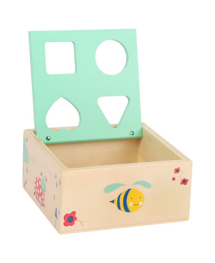 Legler USA Small Foot Wooden Toys Shape-Fitting Activity Cube Move it ...