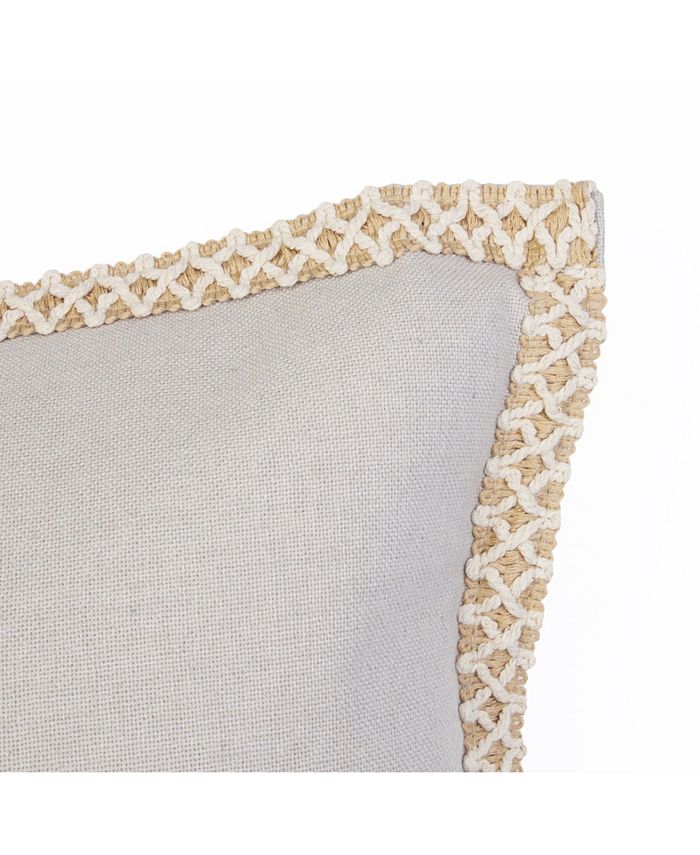 THRO Andrea Embroidered Flange 2 Piece Pillow Set, 19" x 19" & Reviews ...