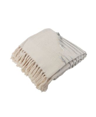 Macey Embroidered Tassel Trim Decorative Throw, 60" X 50" - Macy's