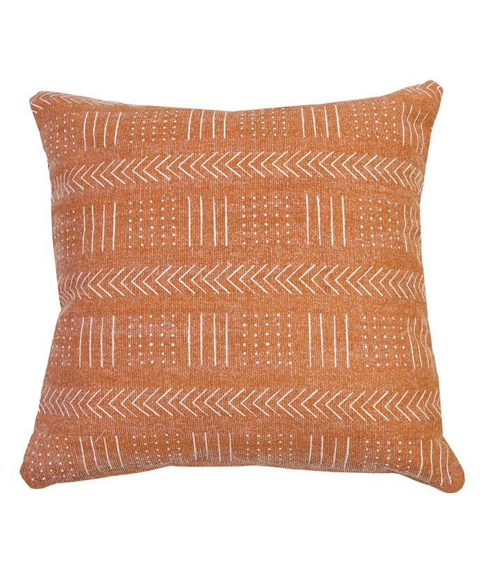THRO Max Mud Cloth Reversible Woven Pillow, 22" X 22" - Macy's