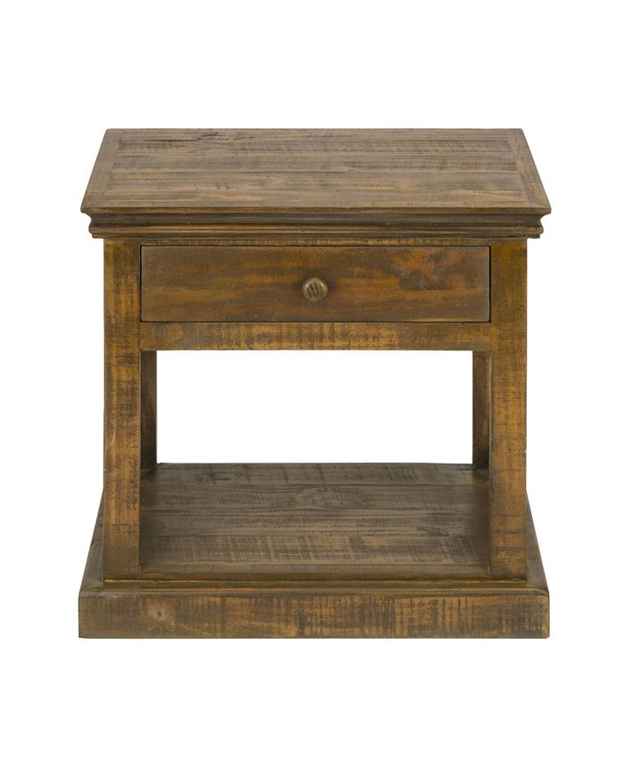 Luxury Living Furniture Wooden New York Side Table - Macy's