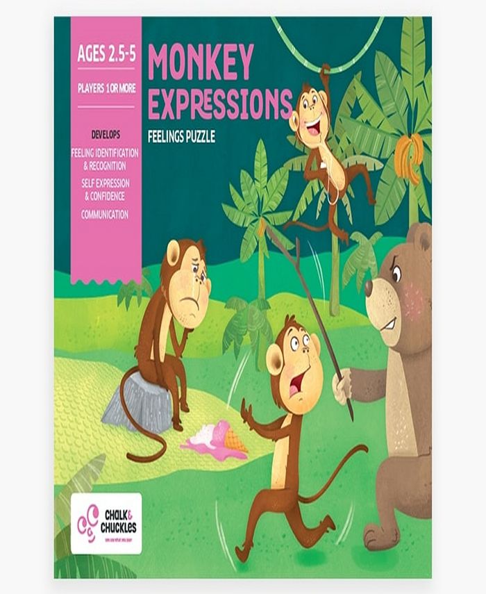 Chalk N Chuckles Role Play Monkey Expressions Game - Macy's