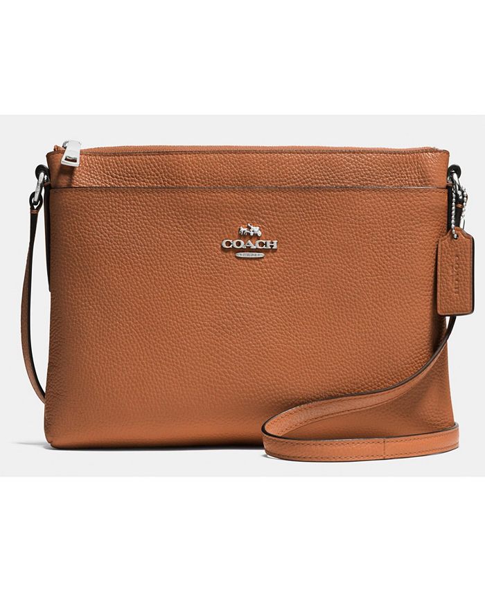 COACH Leather Journal Crossbody - Macy's