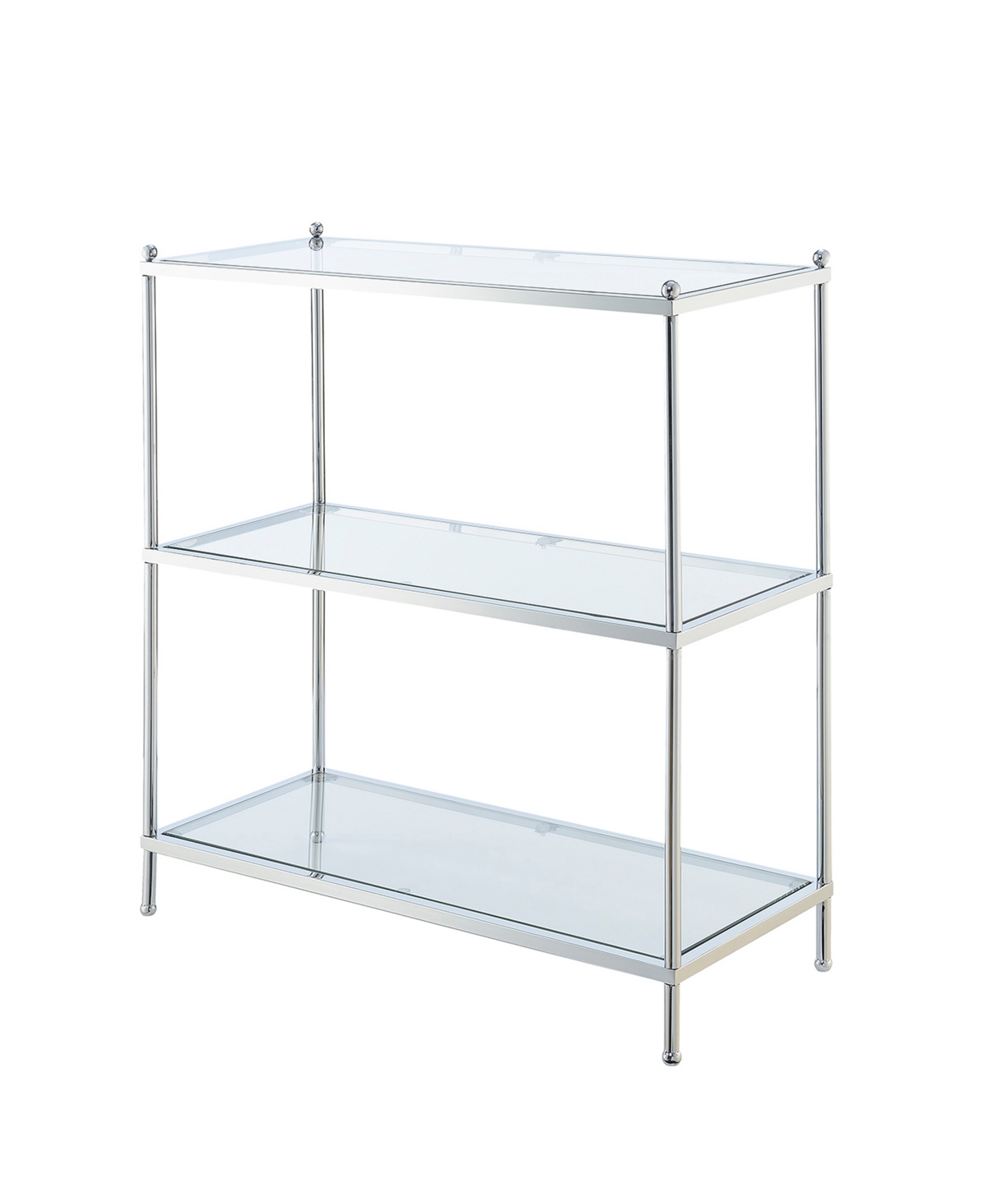 Click here for Royal Crest 3 Tier Bookcase - Silver prices