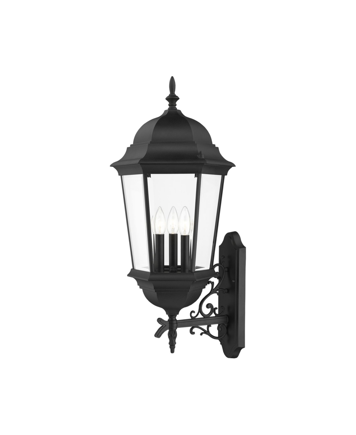 Click here for Hamilton 3 Lights Outdoor Wall Lantern - Black prices