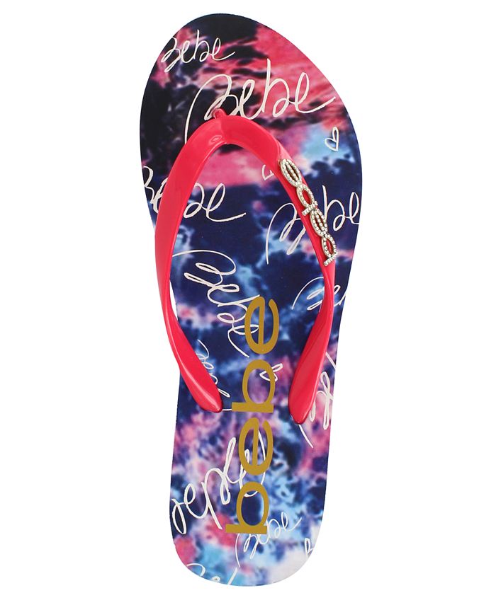 bebe Women's Tamia Multicolor Flip Flop & Reviews - Sandals - Shoes ...