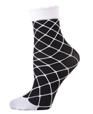 Maxi Net Overlay Women's Anklet Socks - Macy's