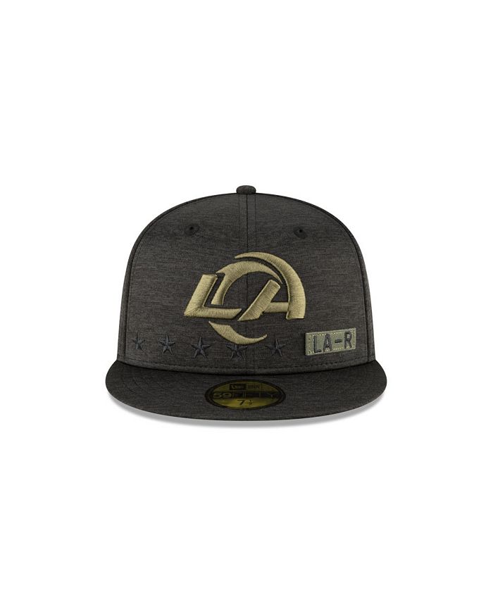 New Era Los Angeles Rams 2020 NFL On-field Salute To Service 59FIFTY ...
