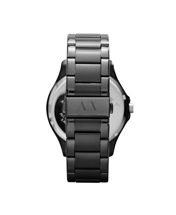 A|X Armani Exchange AX Men's Black Stainless Steel Bracelet Watch 46mm ...