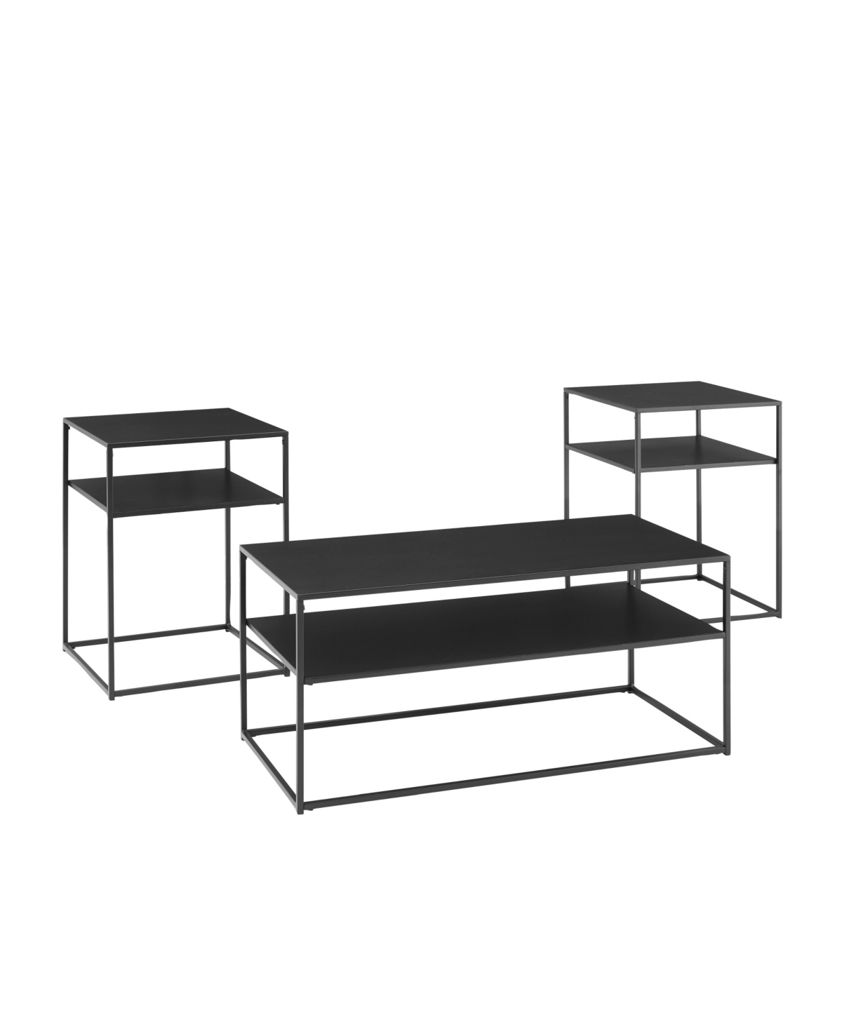 Click here for Braxton 3 Piece Coffee Table Set - Black prices