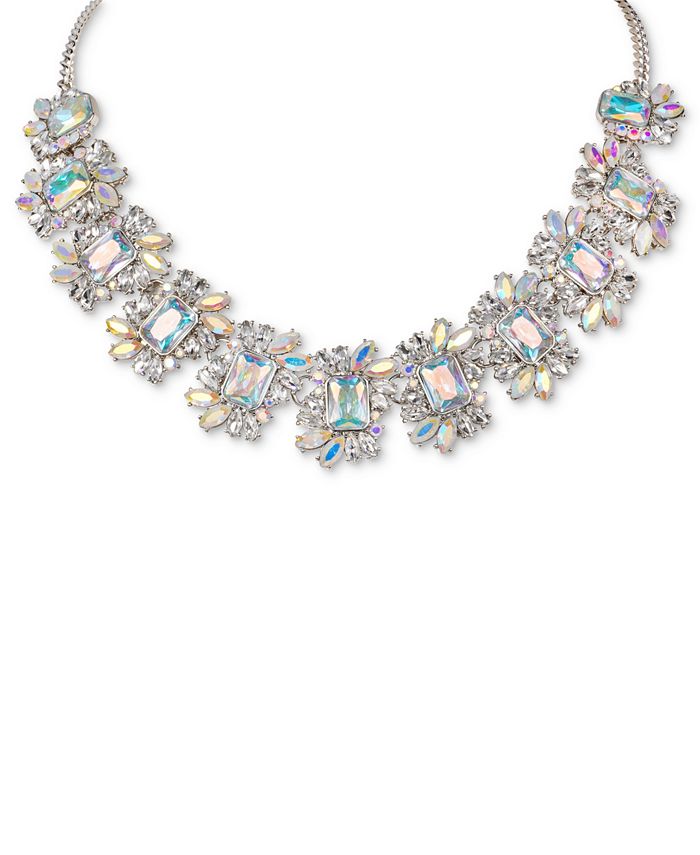 INC International Concepts INC Silver-Tone Crystal & Stone Cluster ...