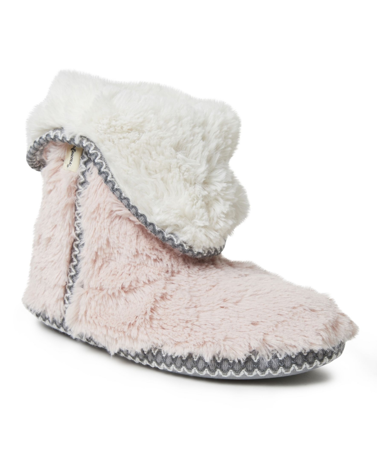 Click here for Dearfoams Womens Beth Faux Fur Fold Down Fuzzy Boo... prices