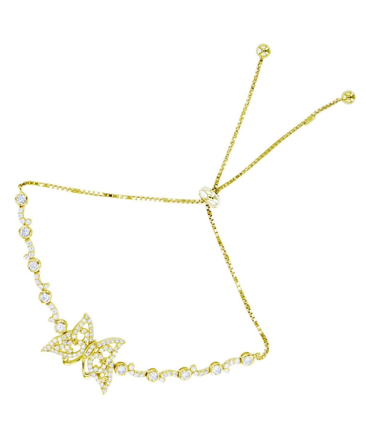 Click here for Cubic Zirconia Butterfly Adjustable Bolo Bracelet... prices
