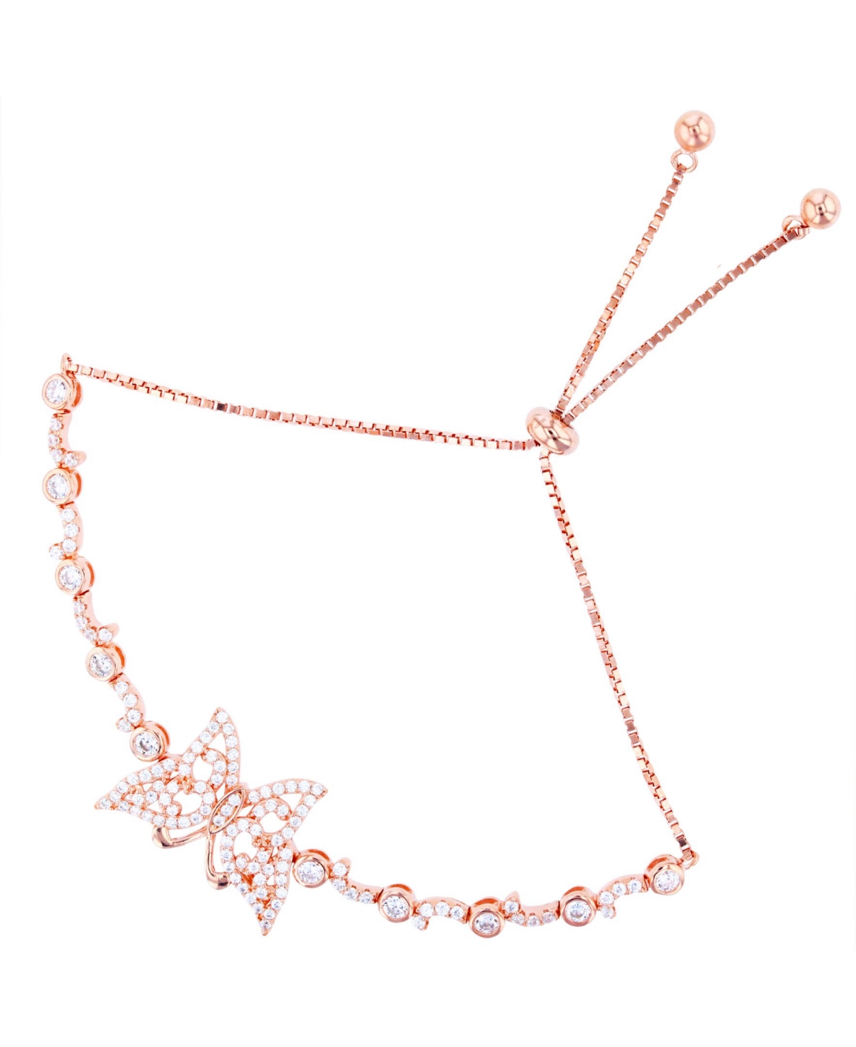 Click here for Cubic Zirconia Butterfly Adjustable Bolo Bracelet... prices