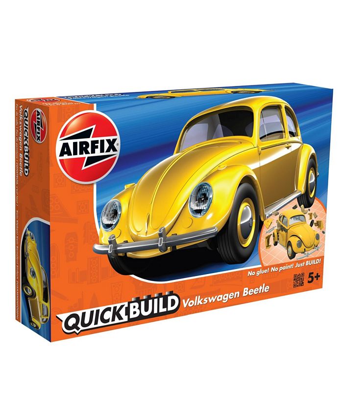 Airfix Quickbuild Volkswagen Beetle Yellow Brick Building Plastic Model ...