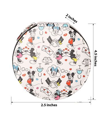 Disney Mickey & Minnie White Round Jewelry Case - Macy's