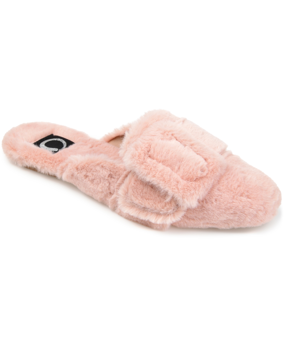 Journee Collection Womens Faux Fur Eara Slipper - Blush