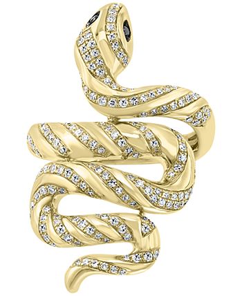 EFFY Collection EFFY® Diamond Snake Ring (5/8 ct. t.w.) in 14k Gold ...