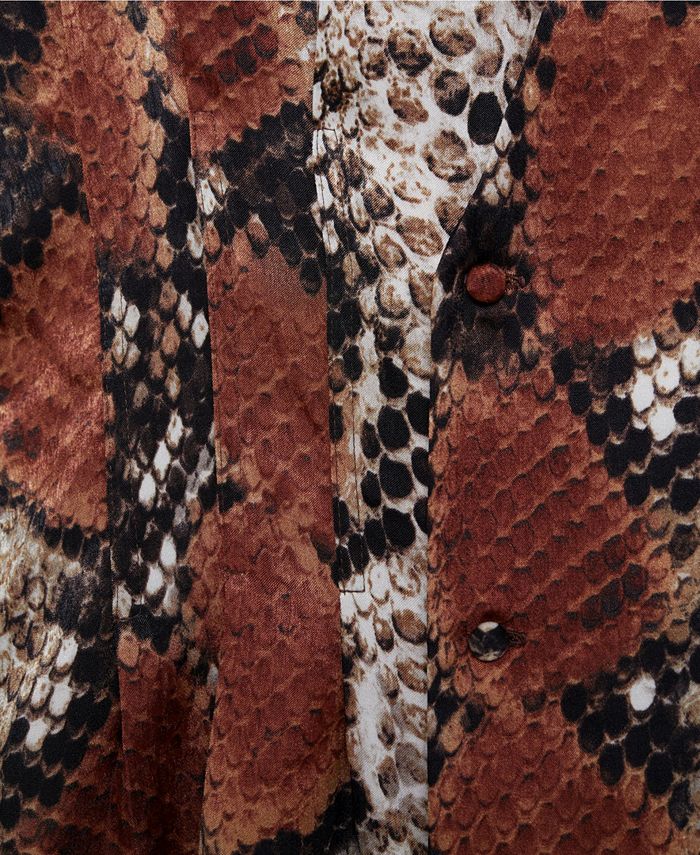 MANGO Women's Snake Print Gown - Macy's