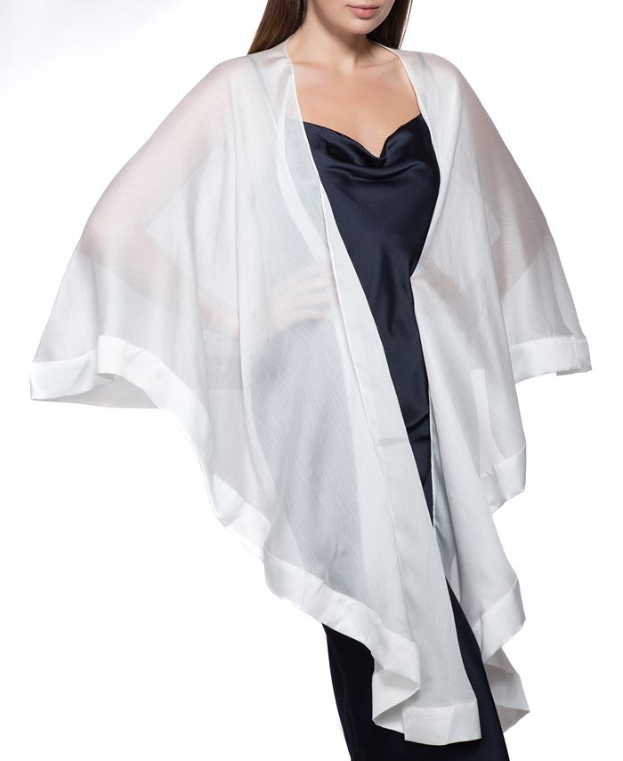 INC International Concepts Satin-Border Topper, Created for Macy's - Macy's