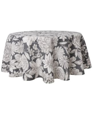 Town & Country Living Linear Floral Tablecloth Single Pack 70" Round ...