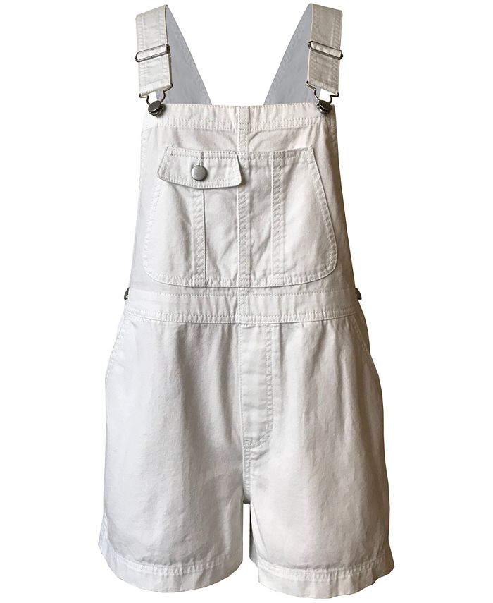 Tinseltown Juniors' Cotton Denim Shortalls - Macy's