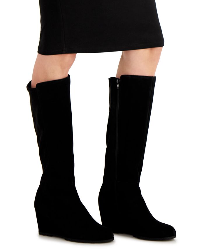 Alfani Step 'N Flex Obryy Wedge Boots, Created for Macy's - Macy's
