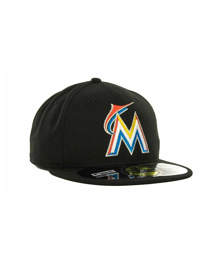 New Era Miami Marlins Authentic Collection 59FIFTY Hat - Macy's