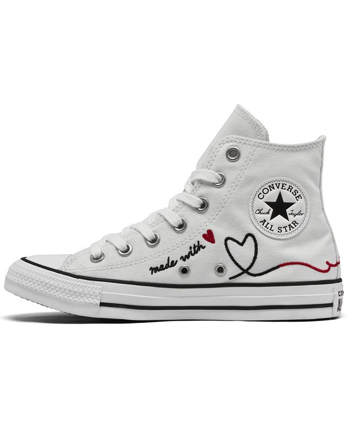 Converse Women's Chuck Taylor All Star High Top Made with Love Casual ...