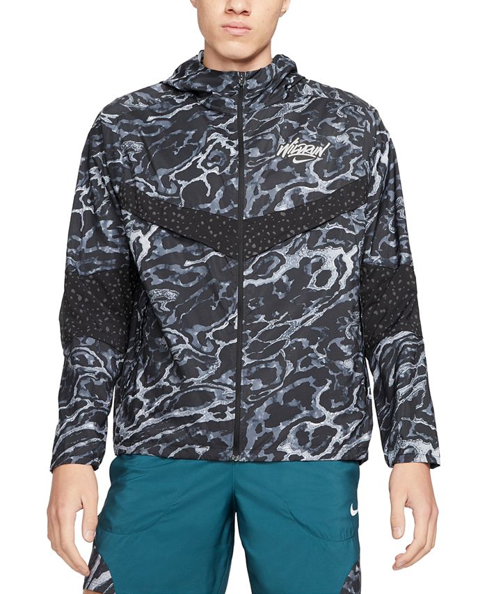 Nike Men's Windrunner Wild Run Reflective Camouflage Hooded Jacket - Macy's