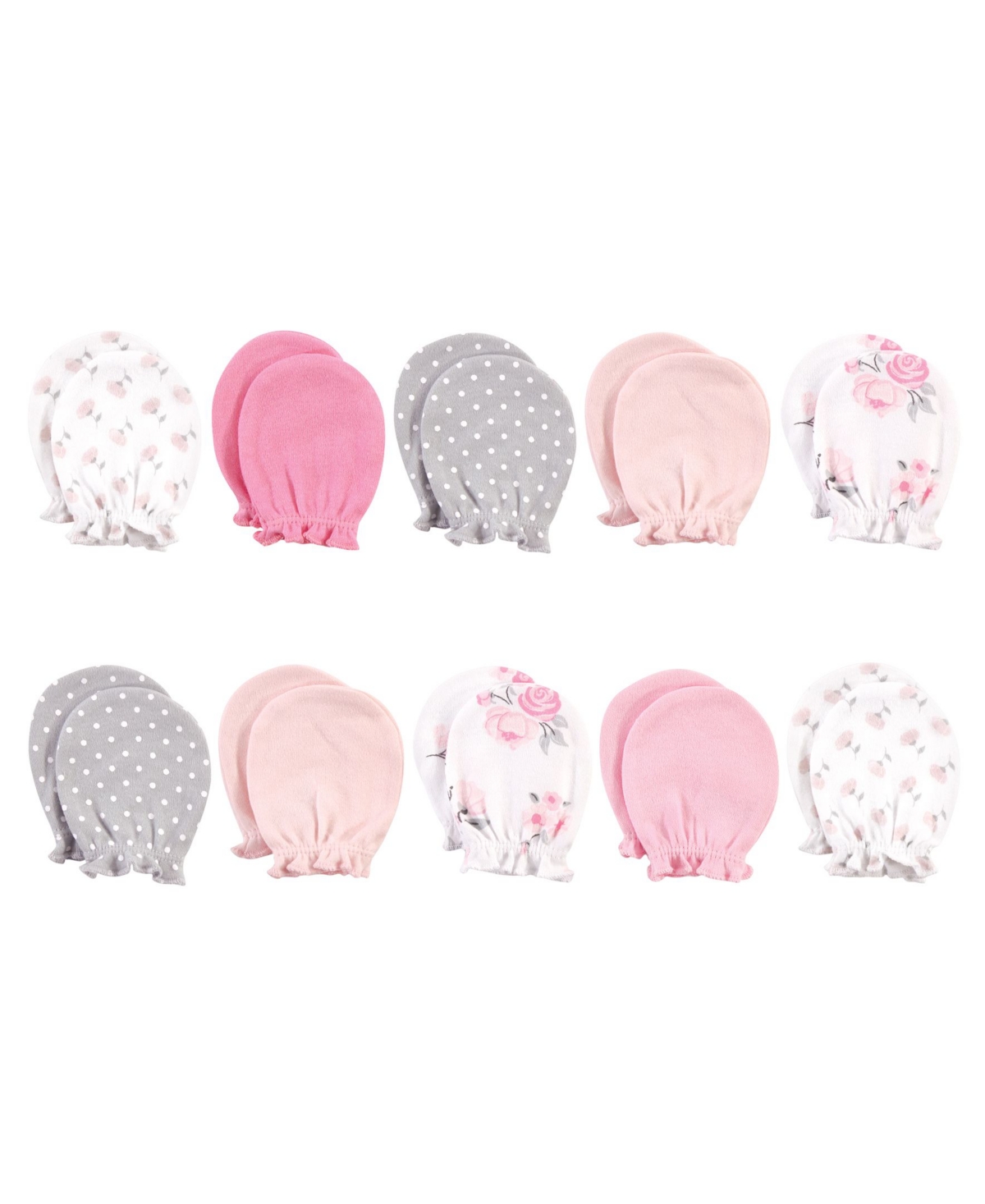 Click here for Hudson Baby Baby Girls Hudson Cotton Scratch Mitte... prices