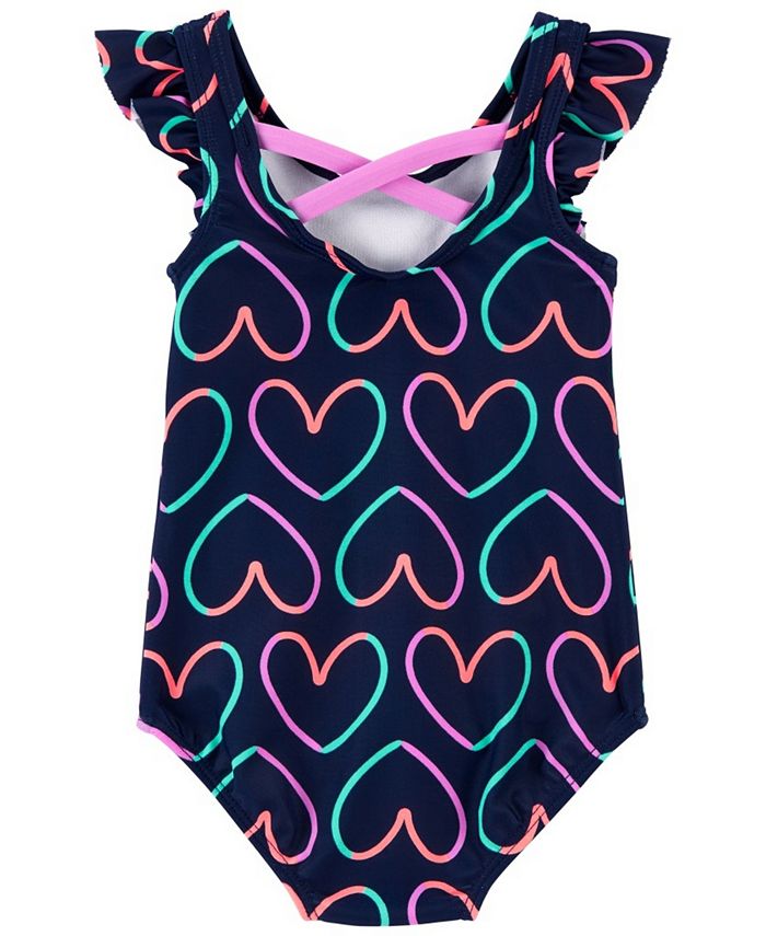 Carter's Baby Girl Heart Swimsuit - Macy's