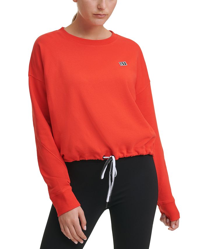 DKNY Drawstring-Hem Top - Macy's