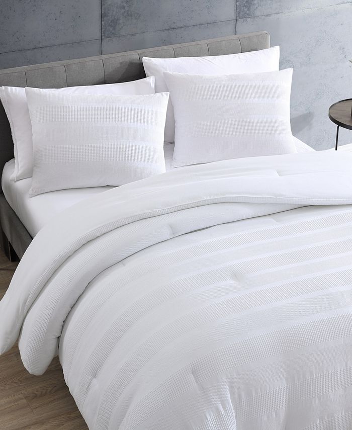 ED Ellen Degeneres Waffle Stripe 2 Piece Twin Comforter Set - Macy's