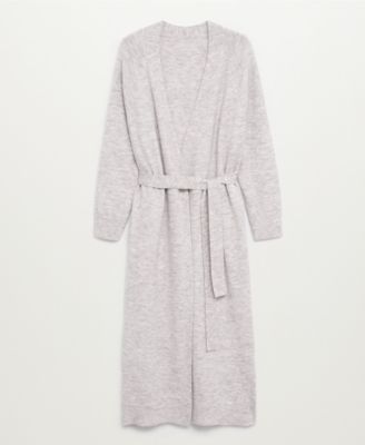 MANGO Women's Long Belt Cardigan - Macy's